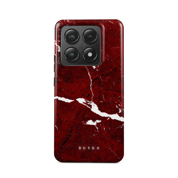 Iconic Red Ruby - Marble Xiaomi 14T Pro Case | BURGA